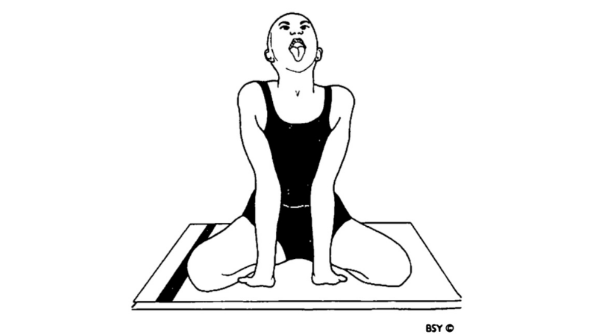 Simhagarjanasana - Roaring Lion Pose - How to do, benefits, Precautions